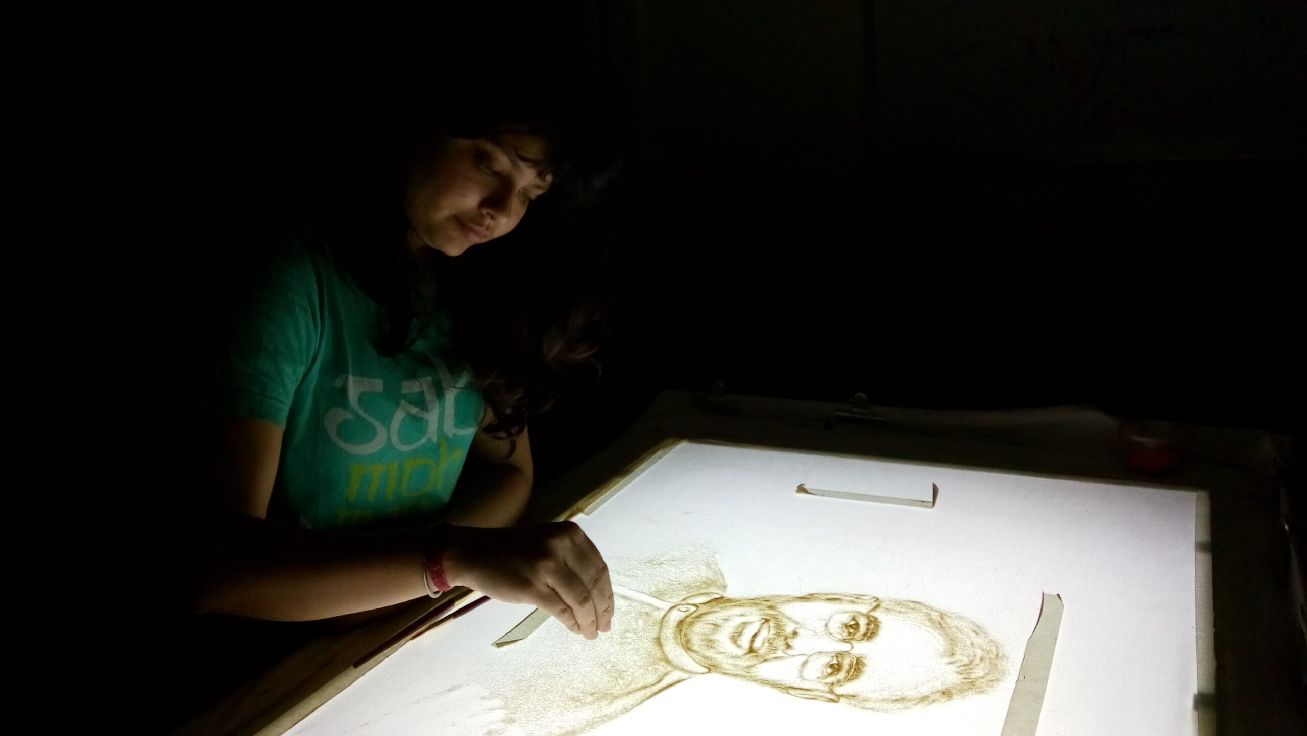 Sand Animation Artist in India - Manisha Swarnkar